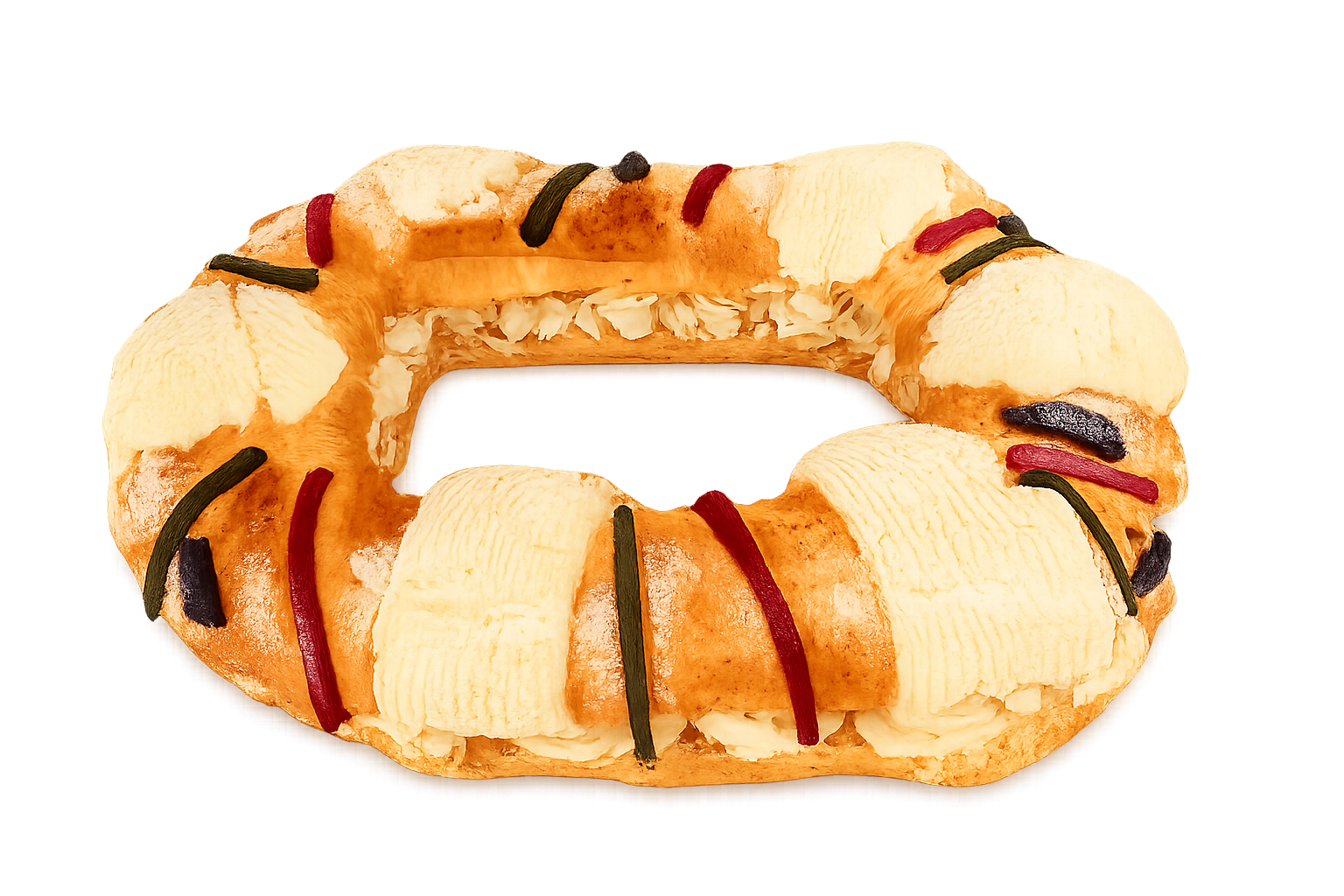 Rosca de Reyes Rellena de Nata – Pasteles Maiper
